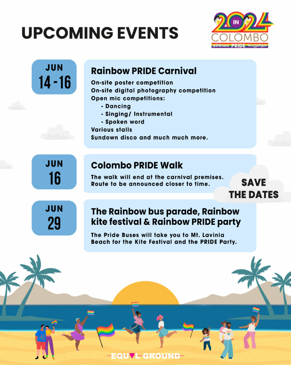 PRIDE Event Lineup - EQUAL GROUND